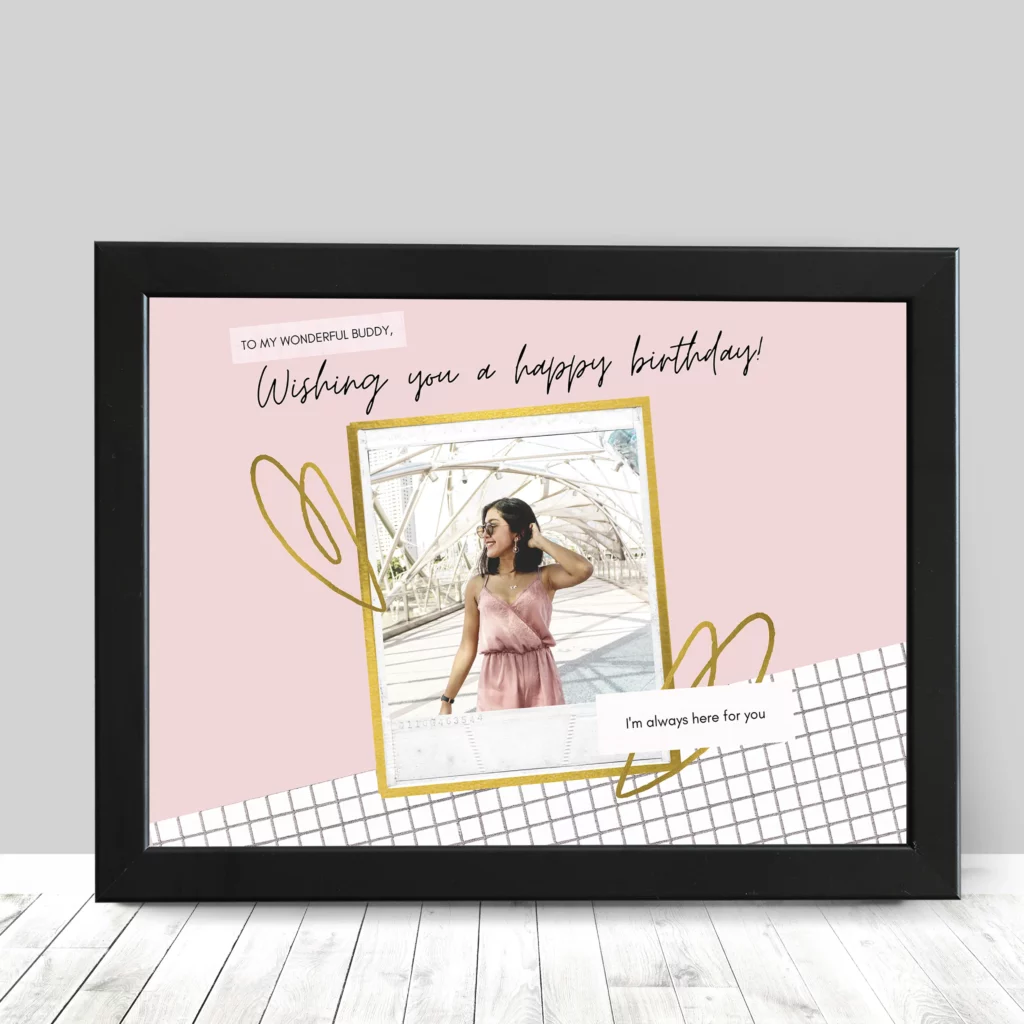 Polaroid Birthday Frame for Girls - The Freaky Kart